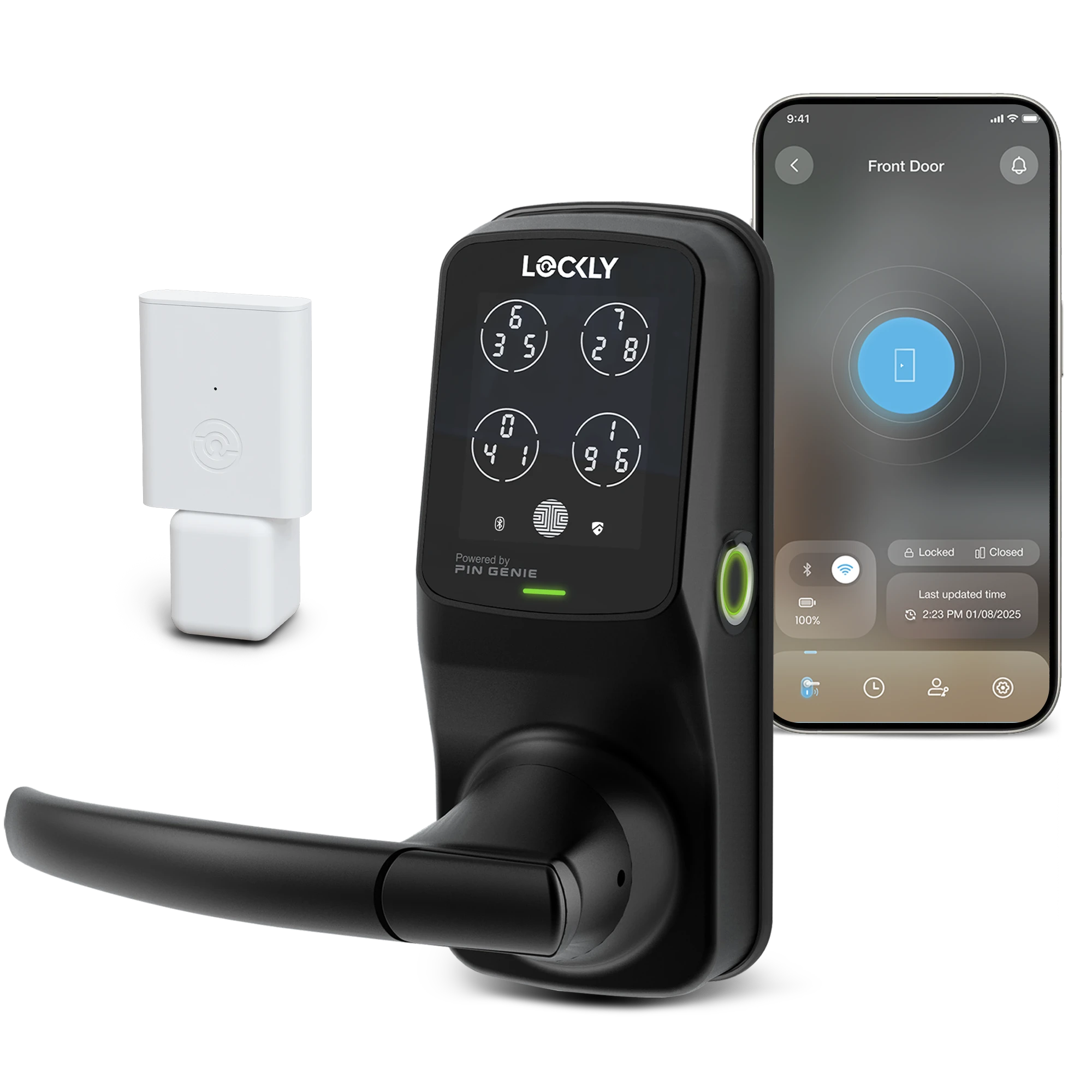 Duo Compact Interconnected Fingeprint Smart Lock | Lockly Australia